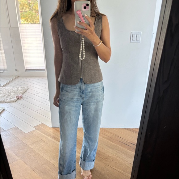 Zara | Tops | Zara Zip Wool Top | Poshmark